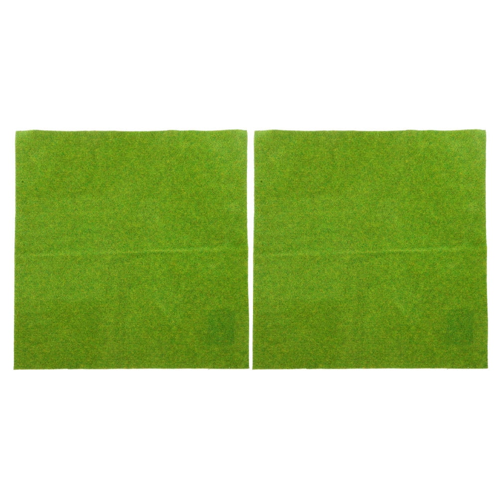 PAMINGONO 2Set Artificial Turf for Model Trains Toy Houses Detailed ...