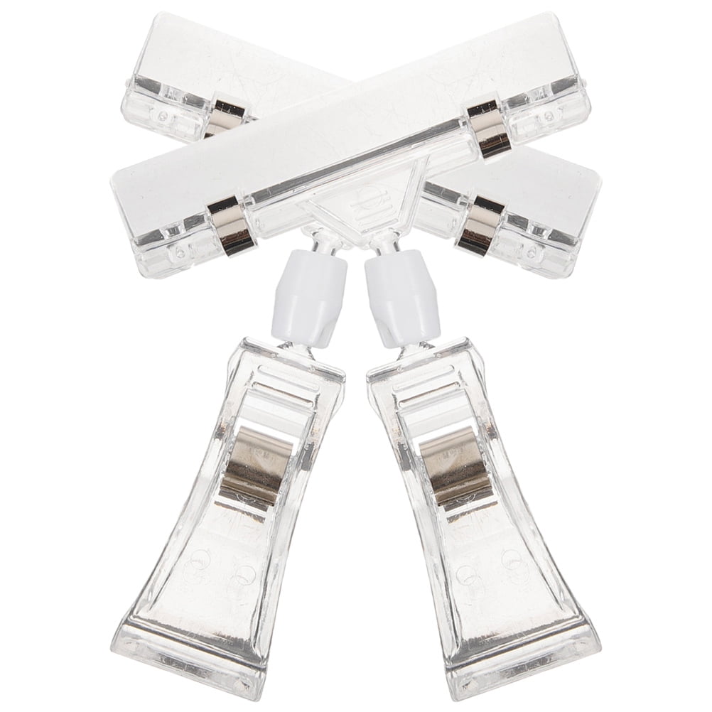 PAMINGONO Rotatable Clips Merchandise Sign Holder Clips Transparent ...