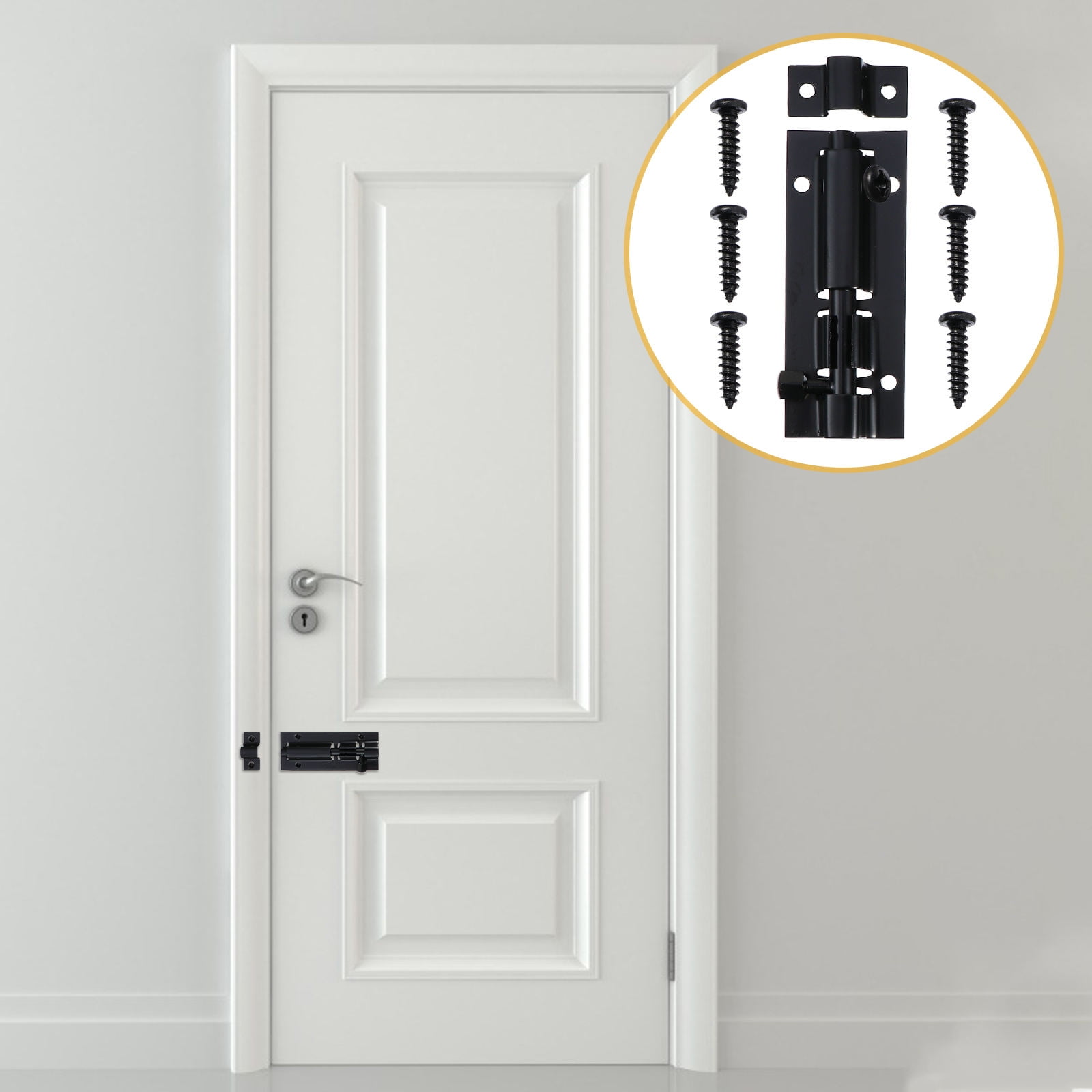 PAMINGONO 3 Sets Rectangular Shape Metal Door Latch for Interior Doors ...