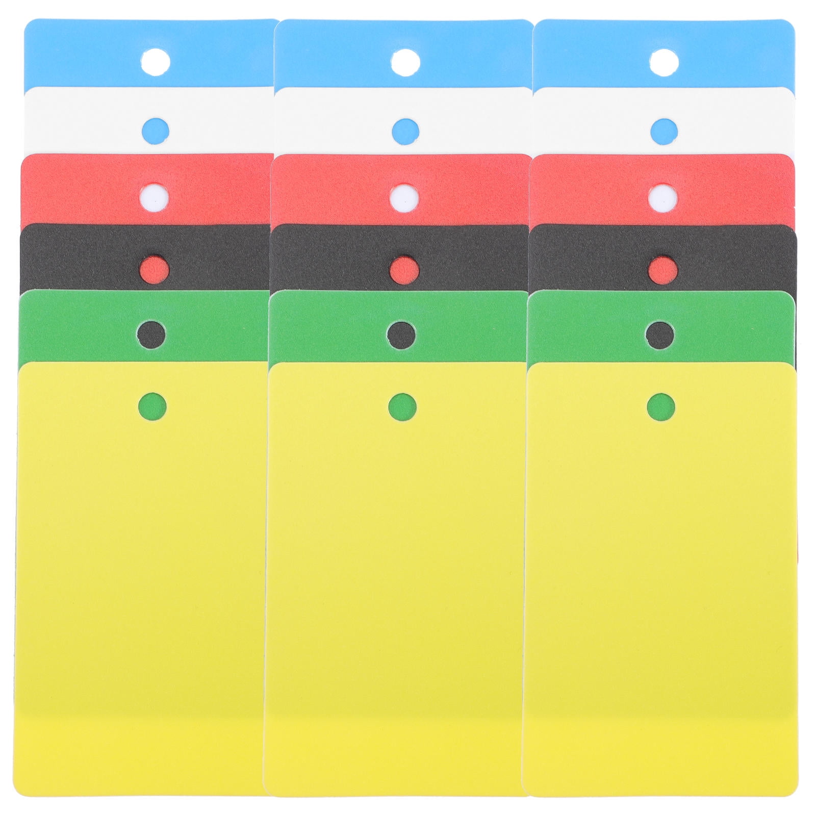 PAMINGONO 30Pcs Vertical Rectangle Badge Buddy Id Card Holders PVC ...