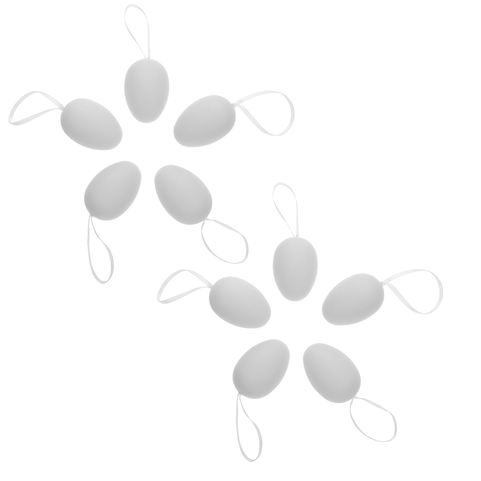 PAMINGONO 36PCS Blank Graffiti Eggshell White Plastic Eggs for Kids ...