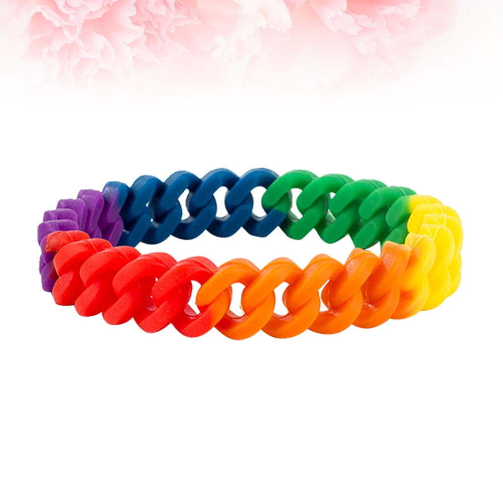 PAMINGONO 36Pack Multi Colored Silicone Bracelets for Men ...