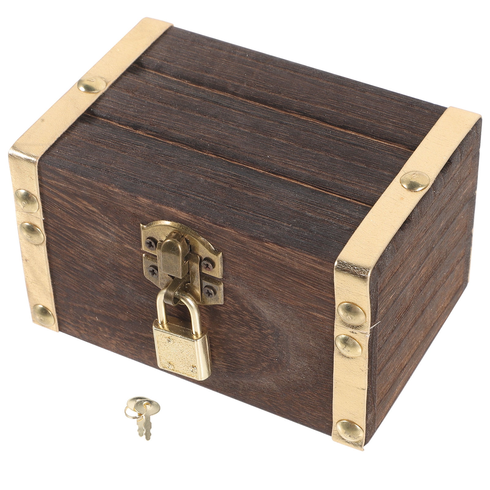 PAMINGONO 36Pack Pirate Storage Boxes Dark Brown Wood for Pirate Theme ...