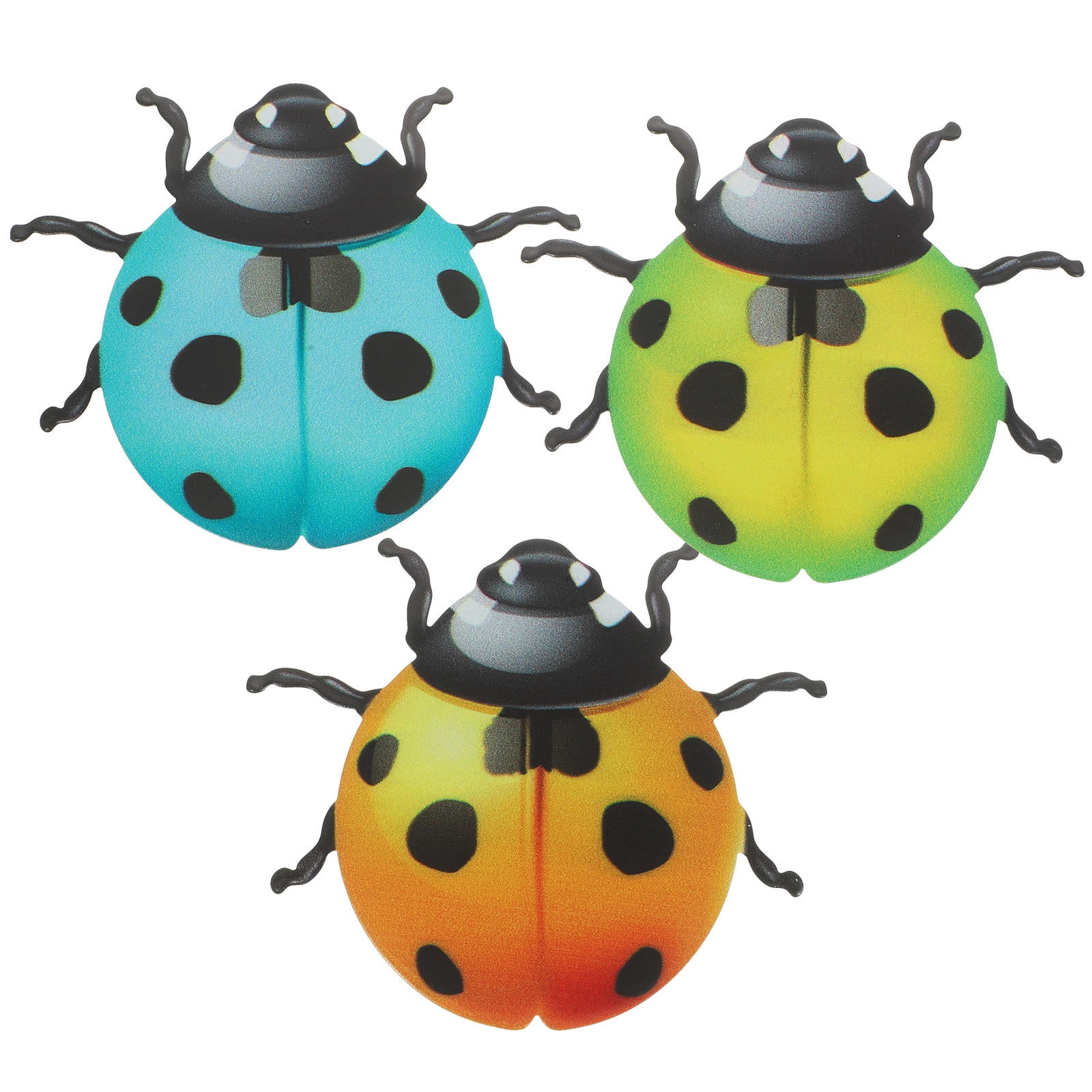 PAMINGONO Outdoor Wall Hanging Ladybug Wall Art Iron 3Pcs - Walmart.com