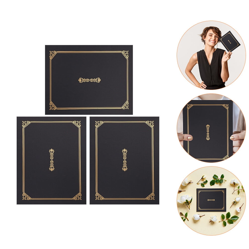 PAMINGONO 3Pcs Certificate Protective Cover With Classic Design For ...
