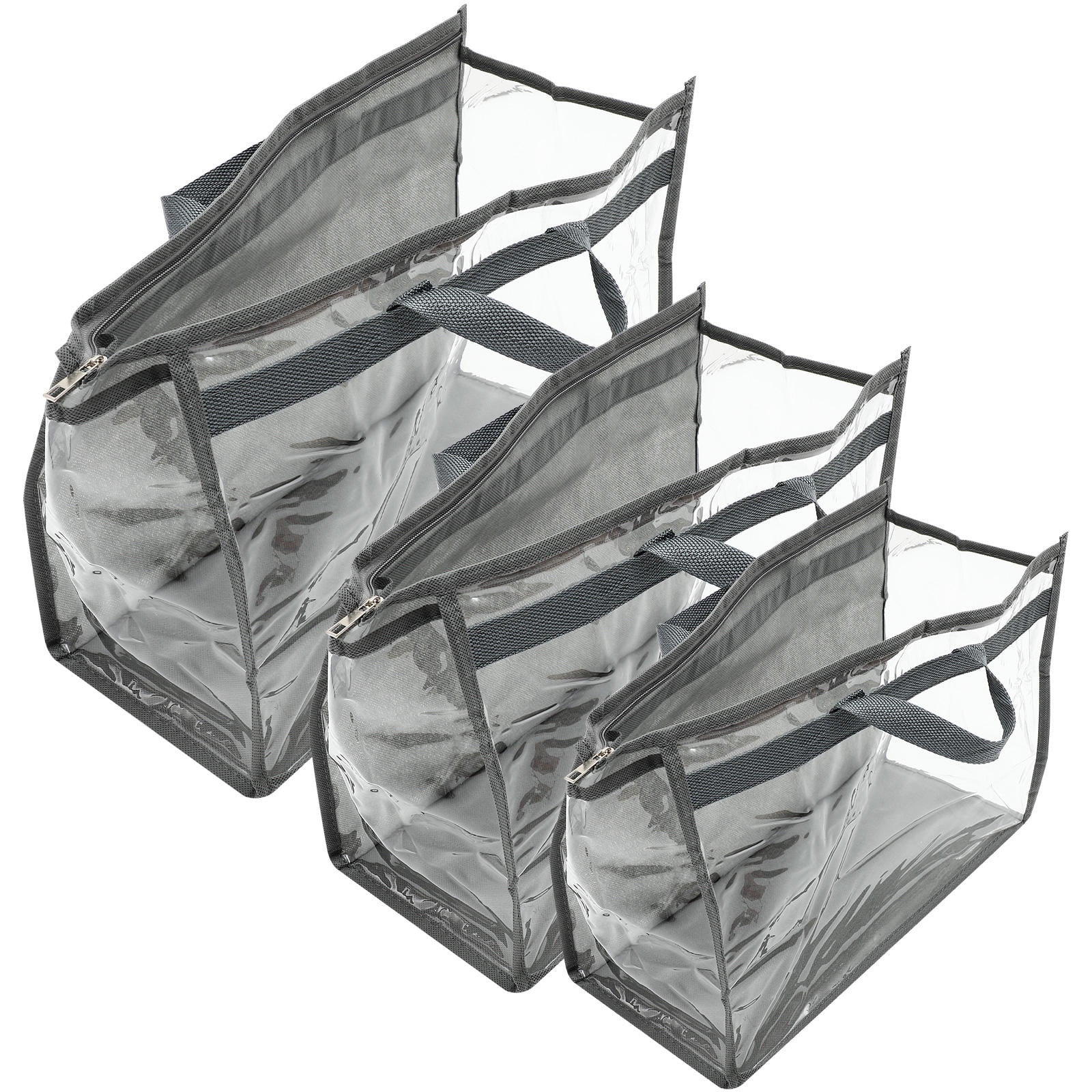 PAMINGONO 3Set Bags for Handbags Medium 15.4x11.4x7.5in Clear Gray ...