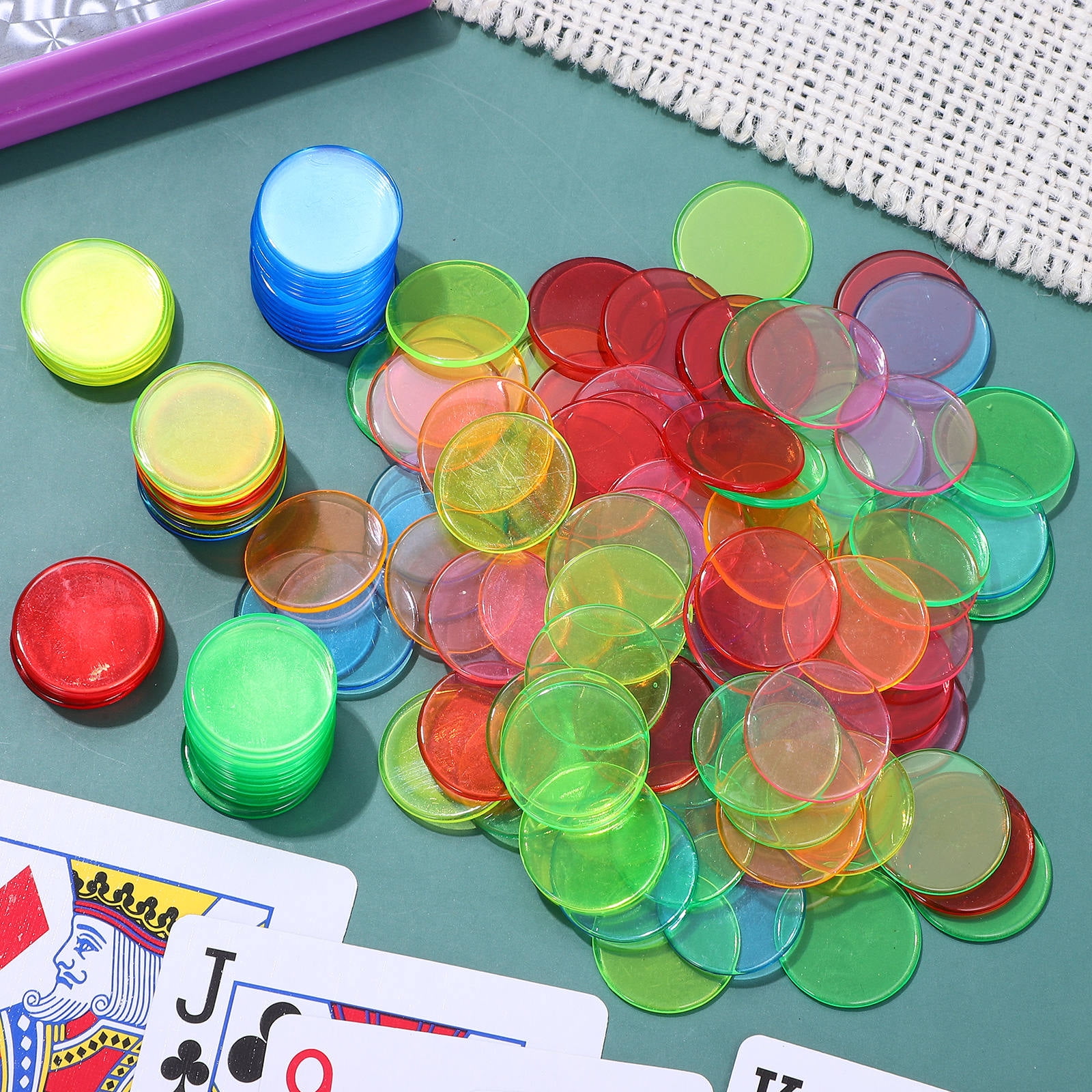 PAMINGONO 400 Pcs Bingo Chips Plastic Tokens for Family Activities ...