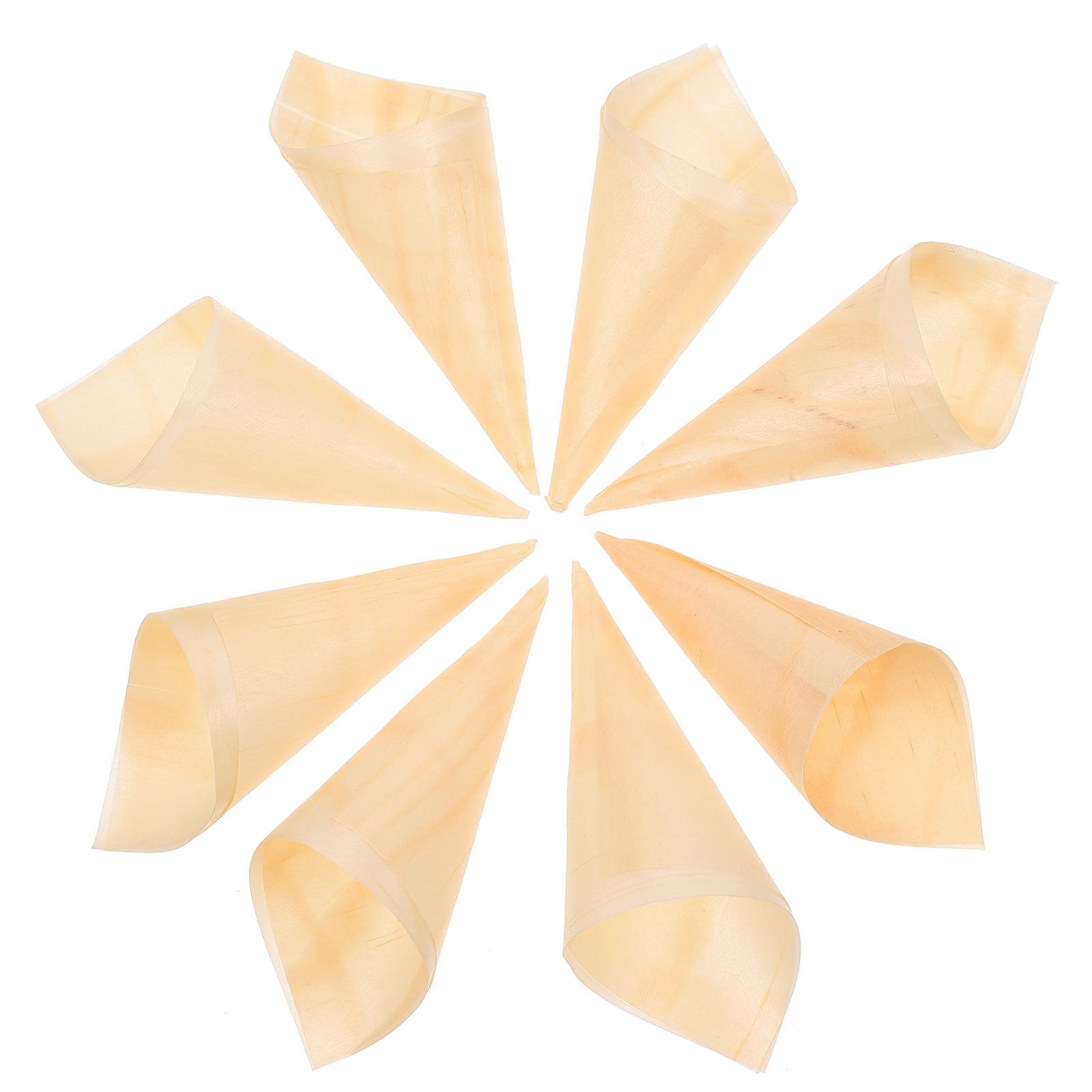 PAMINGONO 40Pack Appetizer Cream Color Catering Cones For Elegant Food ...