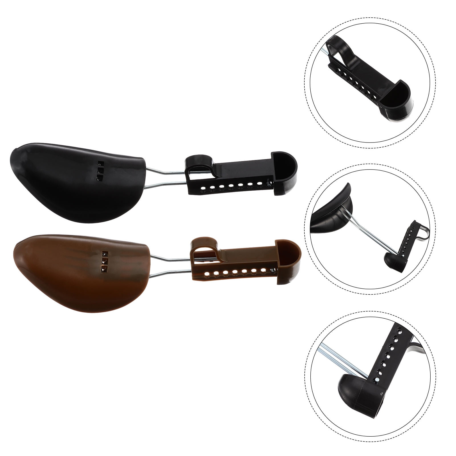 PAMINGONO 4Pairs Shoe Stretcher Black Plastic Metal Plating Adjustable ...