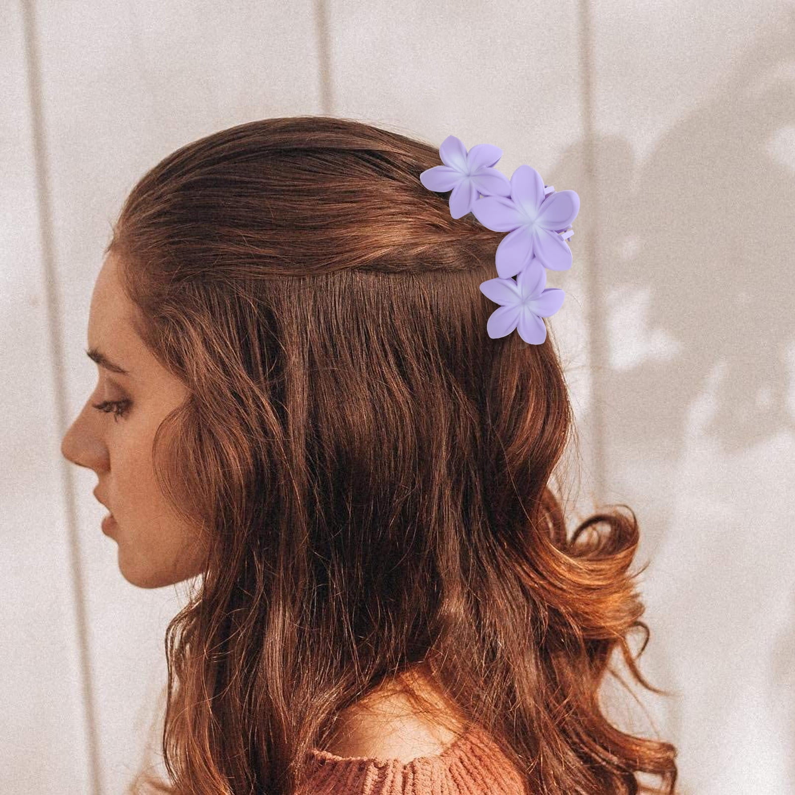 PAMINGONO 4Pcs Beige Flower Claw Clips for Hair Styling and Daily Use ...