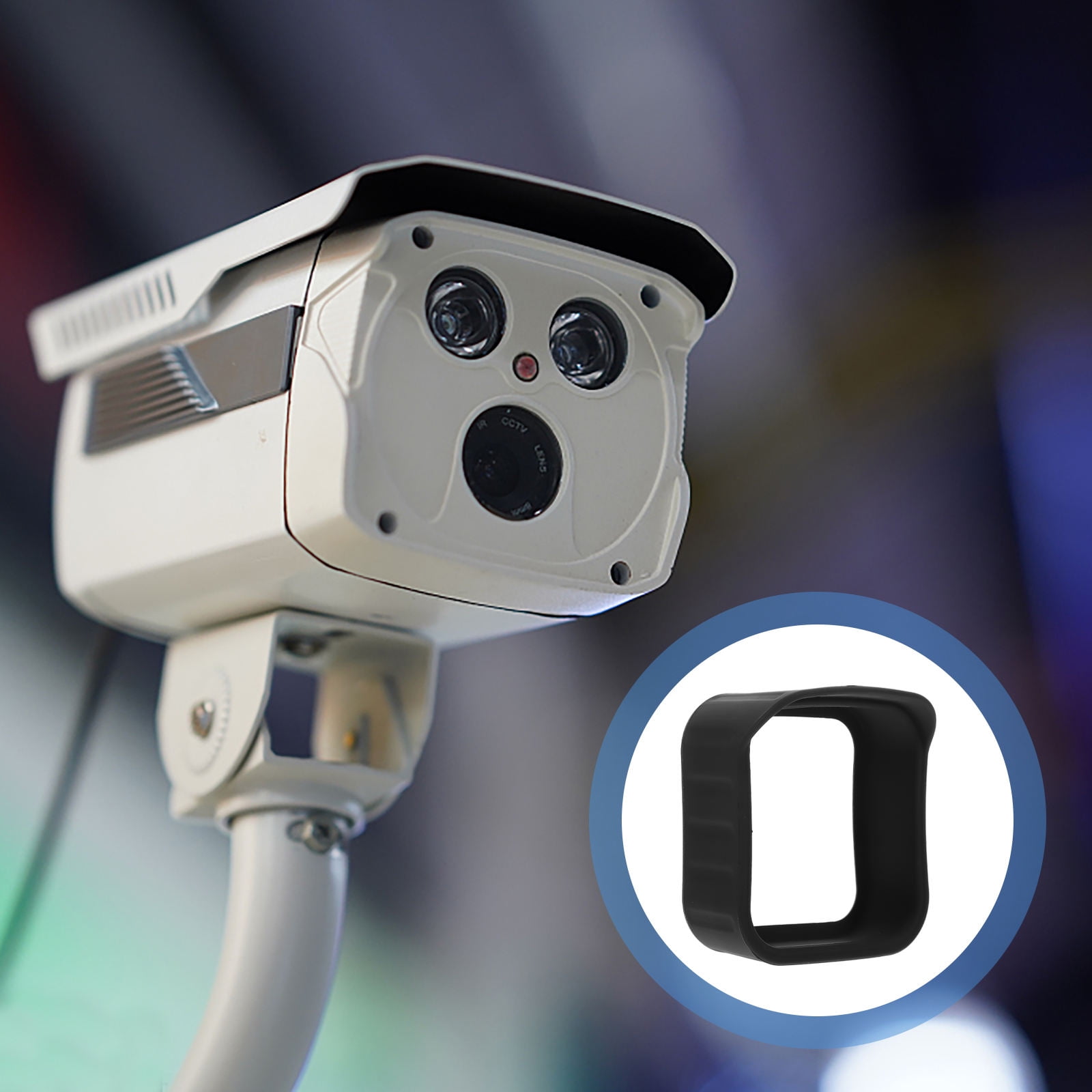 PAMINGONO Security Camera Rain Cover Camera Cover Black Silicone 4Pcs ...