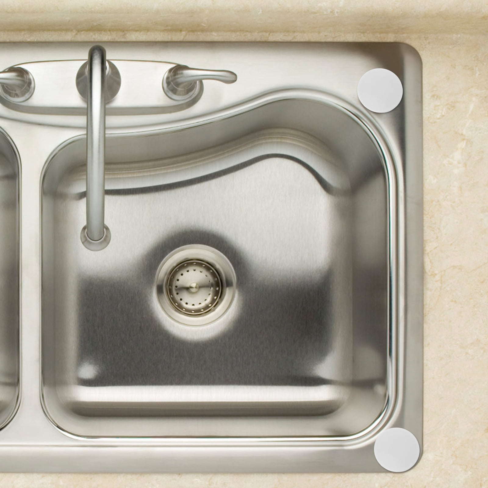 PAMINGONO Washing Basin Holes Plug 4Pcs White Plastic Smooth Shape Easy ...