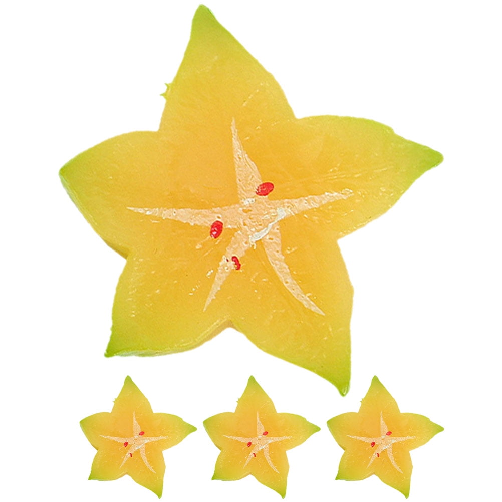 PAMINGONO 4Pcs Models Slice PVC Material Realistic Design For Fruit ...