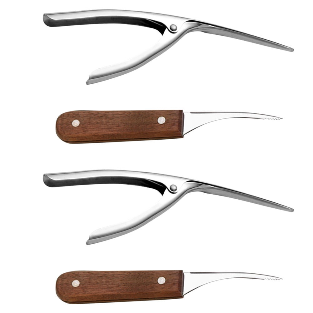 PAMINGONO 4Pcs Shrimp Cleaner Stainless Steel Portable Crawfish ...