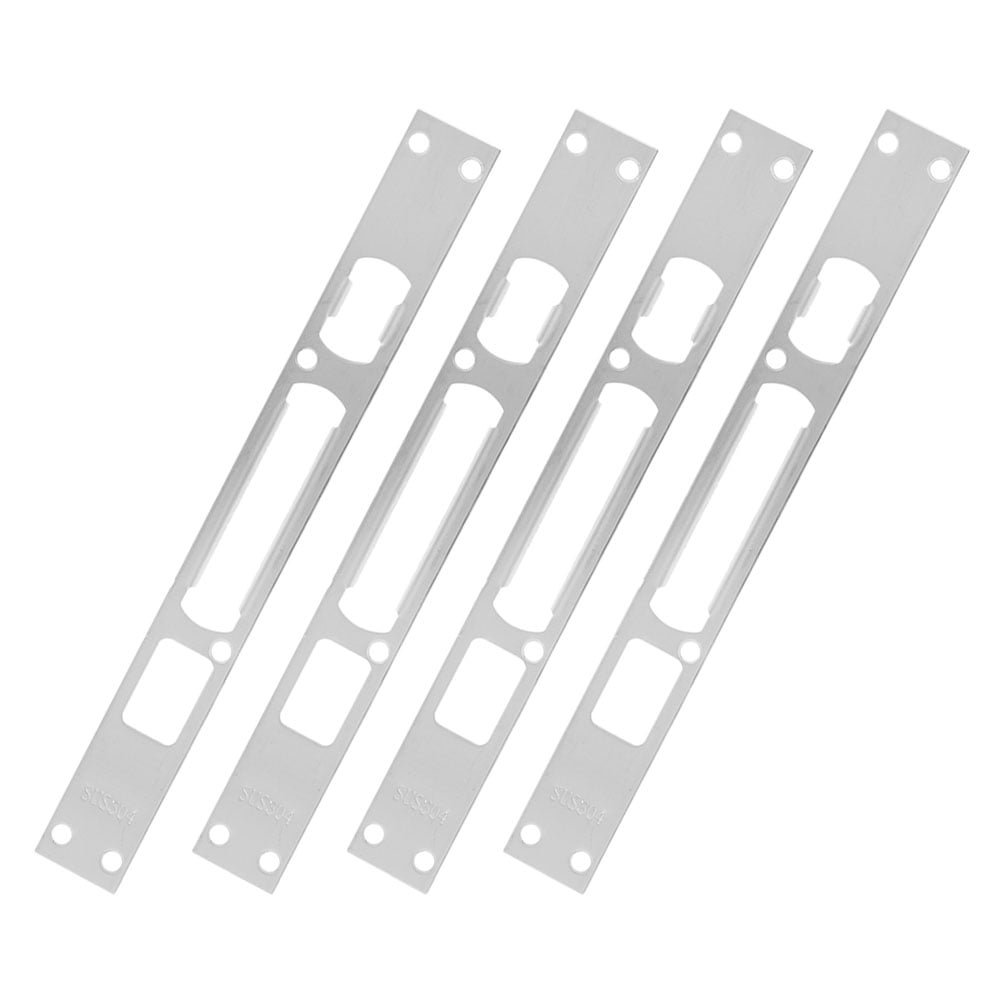 PAMINGONO 4Pcs Stainless Steel Strike Plates for Exterior Doors Latch ...