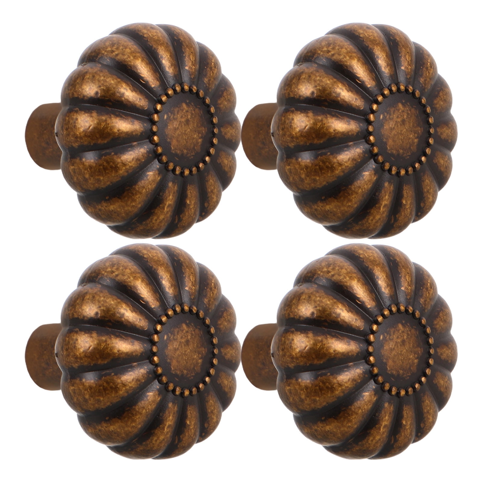 PAMINGONO 4-Pack Vintage Style Dark Brown Metal Cabinet Pulls Single ...