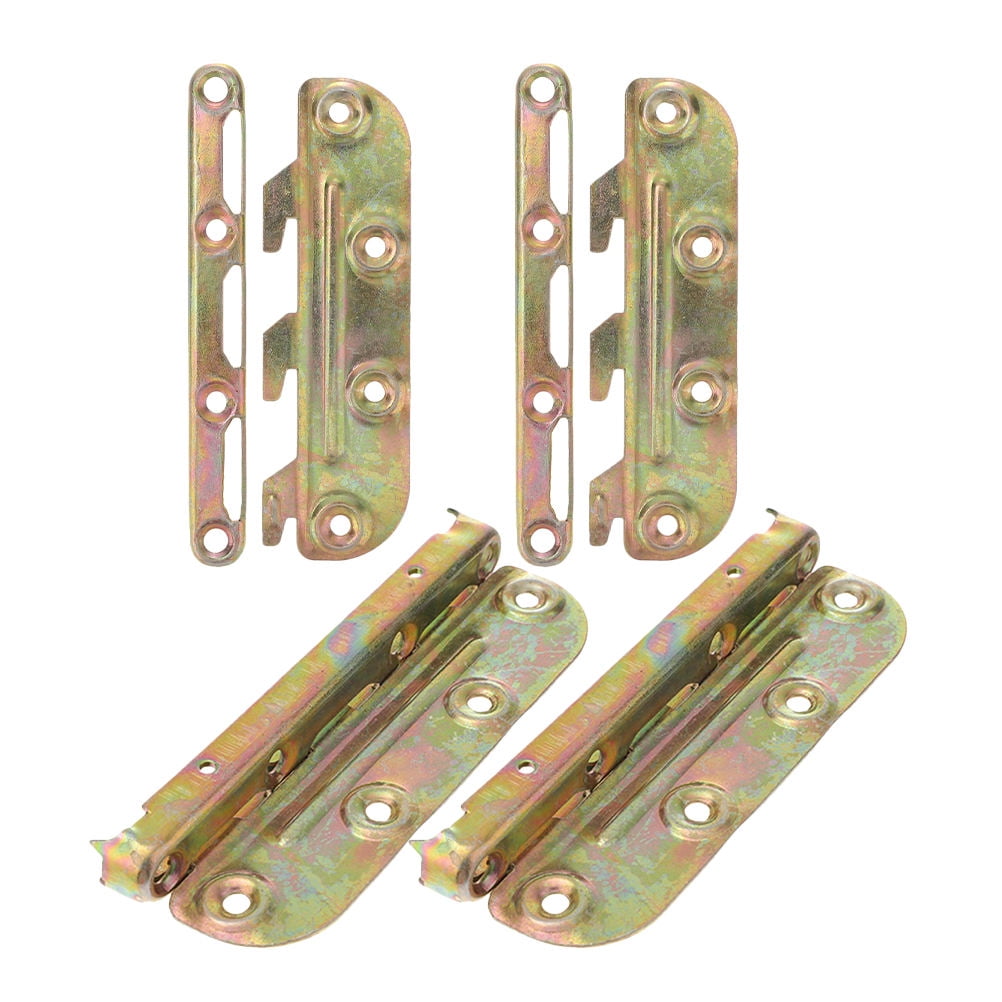PAMINGONO Hinge Buckle for Bed Rail Bed Rail Fasteners Zinc Alloy 4Pcs ...