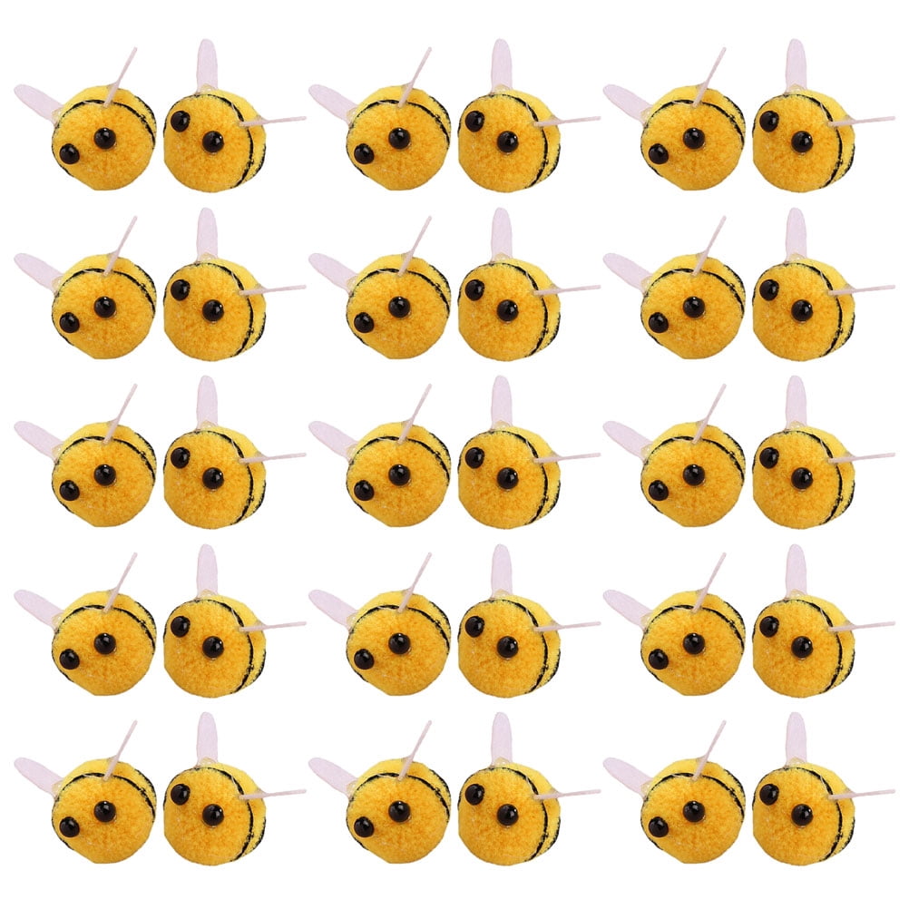 PAMINGONO 50Pcs Felt Bees for Diy Projects and Decorative Items for ...