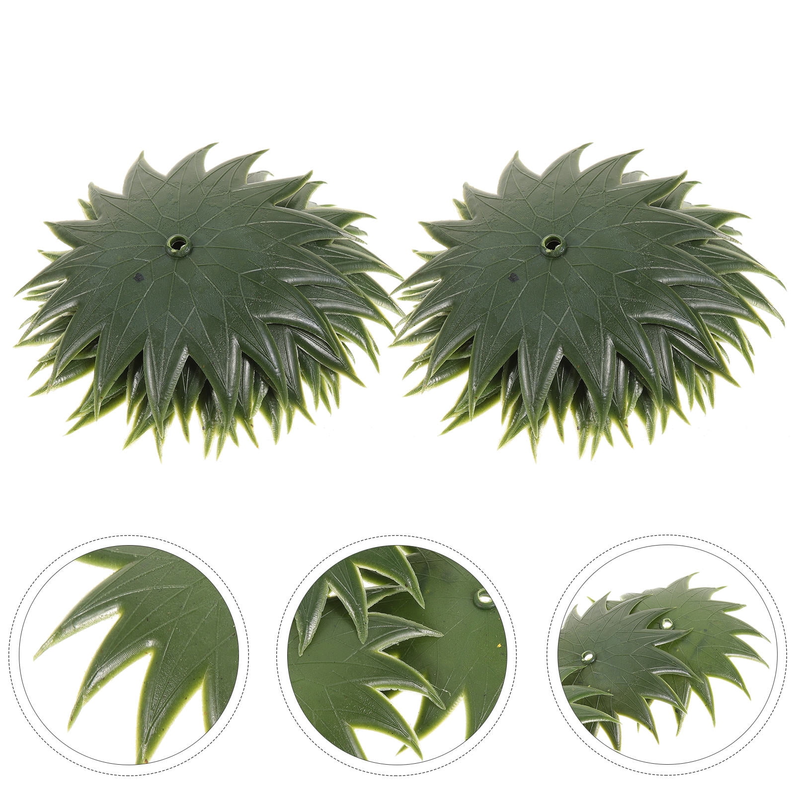 PAMINGONO 50Pcs Floral Sepals Plastic Olive Green for Realistic and ...