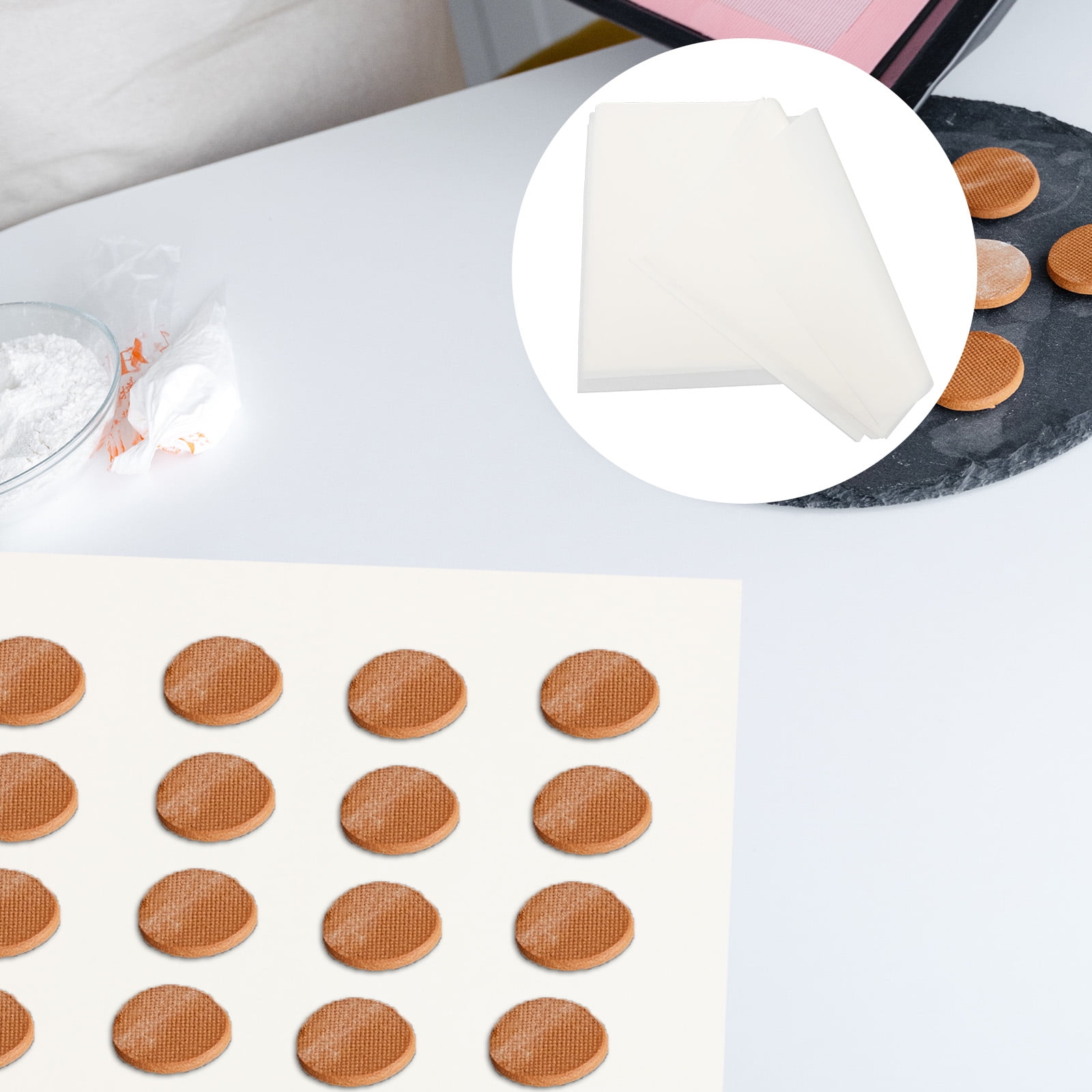 PAMINGONO 50Set Baking Paper Parchment Sheets for Home Barbecue Oil and ...