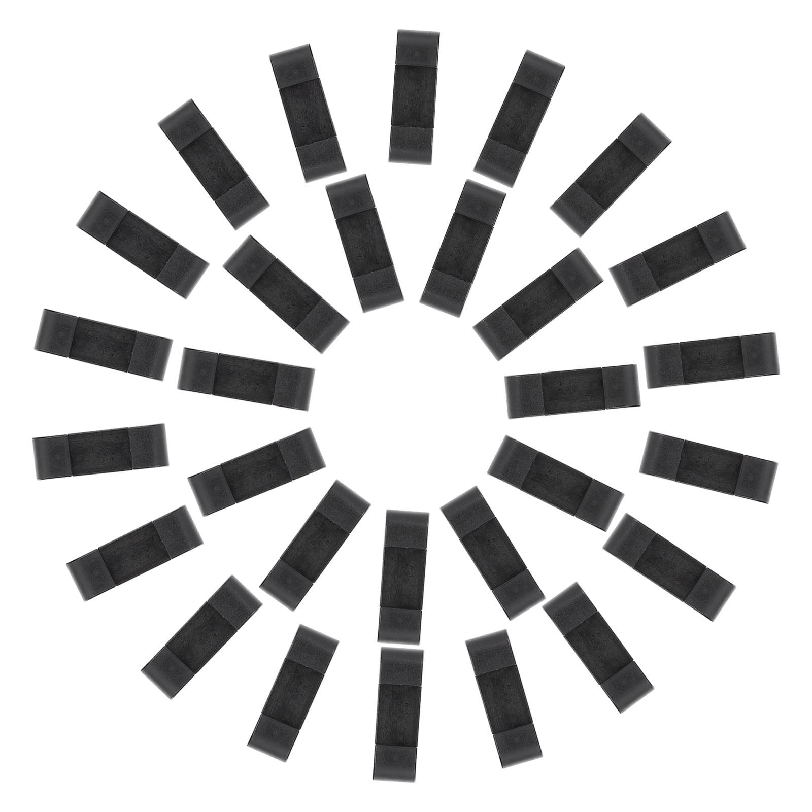 PAMINGONO 50Set Square Black Plastic Stamps Rack Bases for Specimen ...