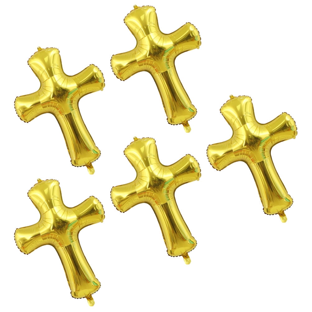 PAMINGONO 5Pcs Cross Shaped Balloons for Festive Atmosphere and Photos ...