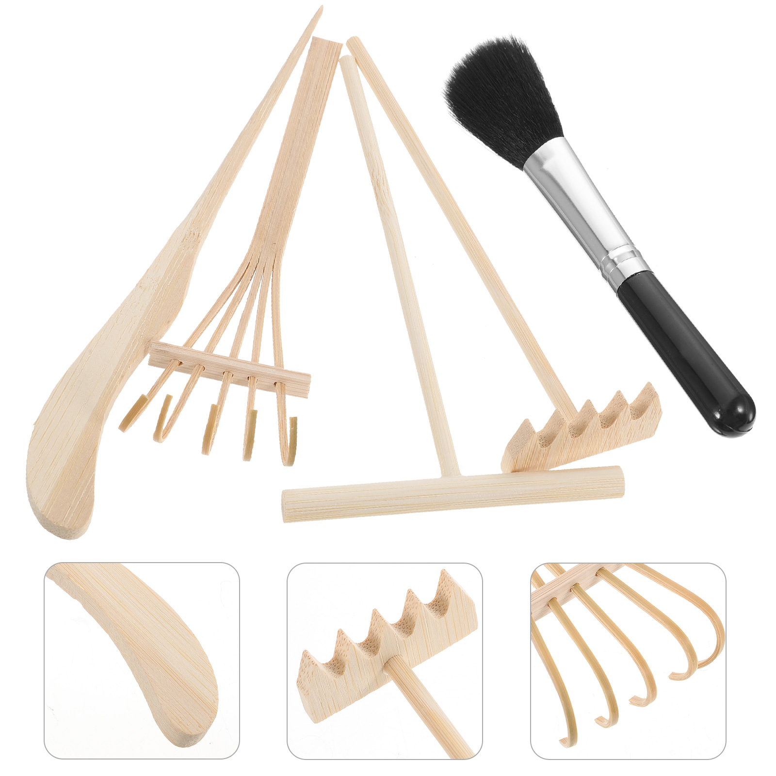 PAMINGONO 5Pcs Miniature Rake Set Creative Rake Crafts for Sand Table ...