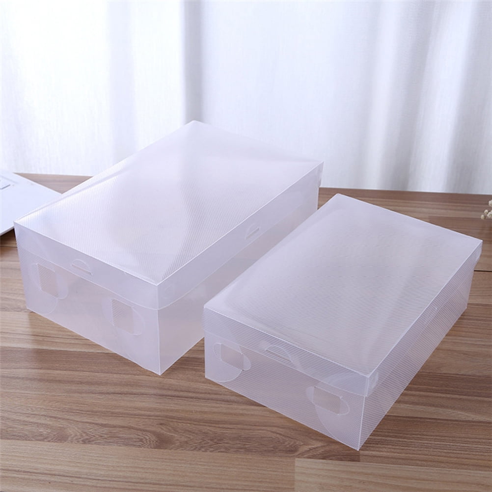 PAMINGONO 6Pcs Box for Shoe Storage White Rectangular 13x4.7x7.9in ...