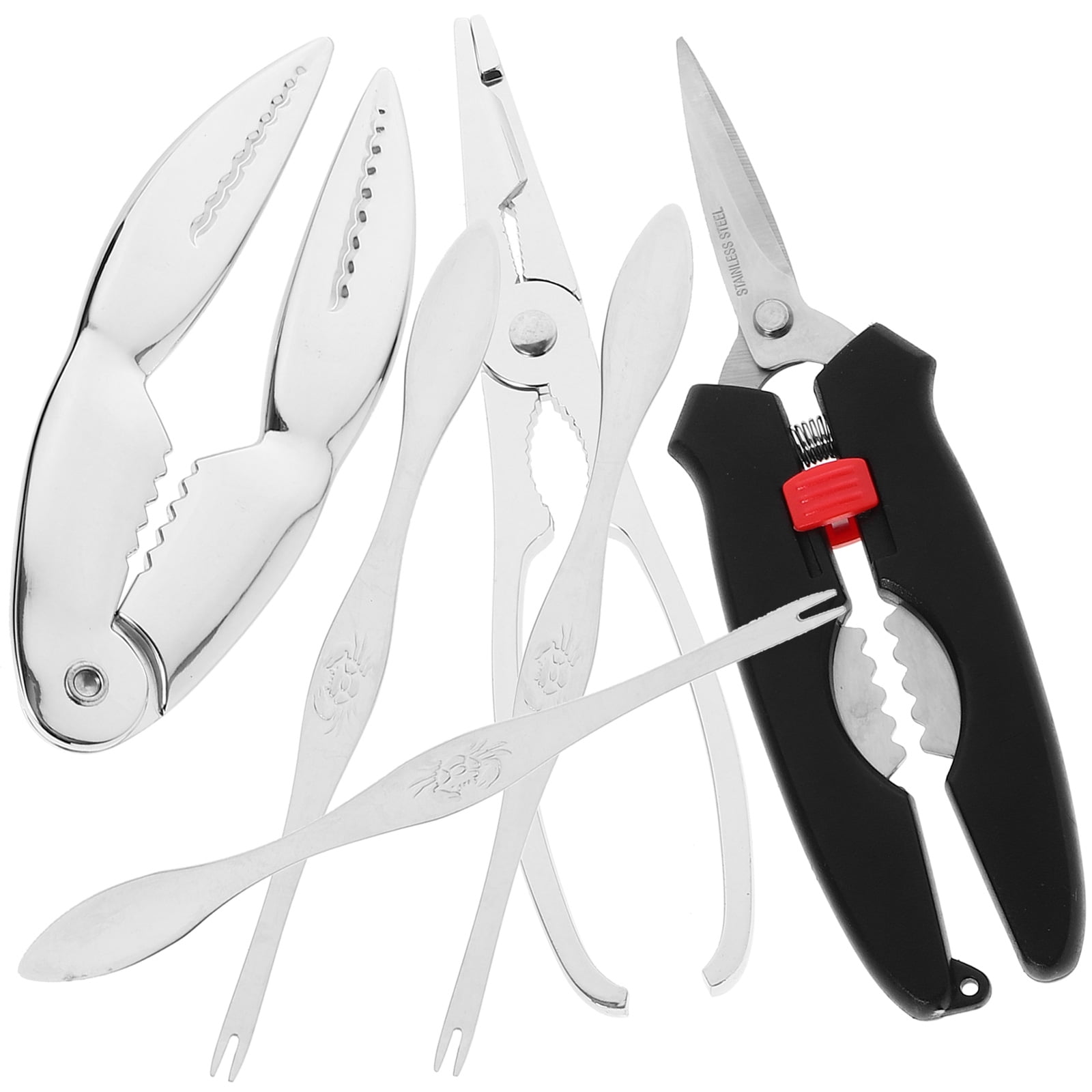 PAMINGONO 6Pcs Crab Peeling Tools Assorted Color for Crab Opening and ...