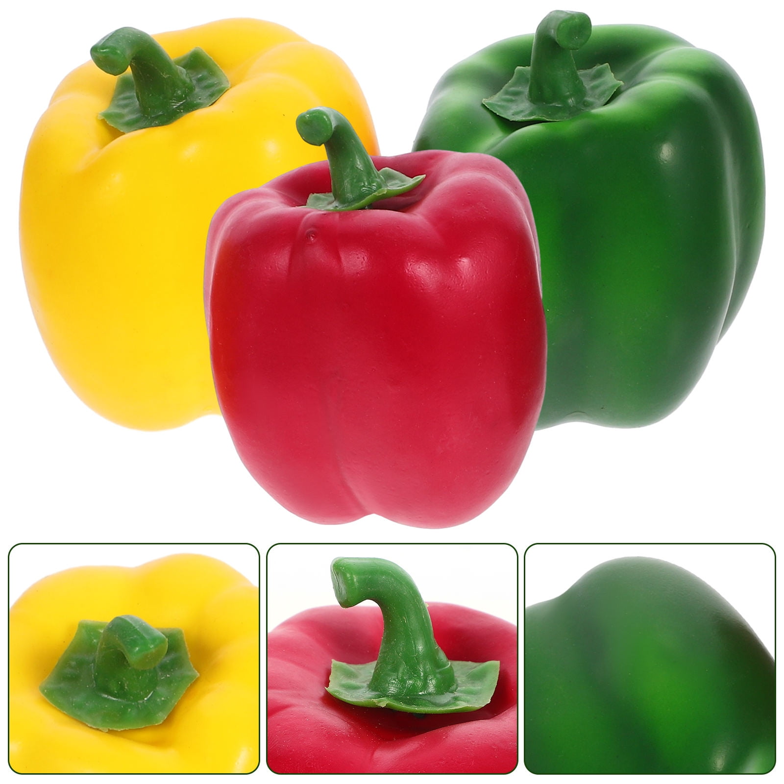PAMINGONO 6Pcs Fake Food Prop -Shaped Foams for Home Decor Educational ...