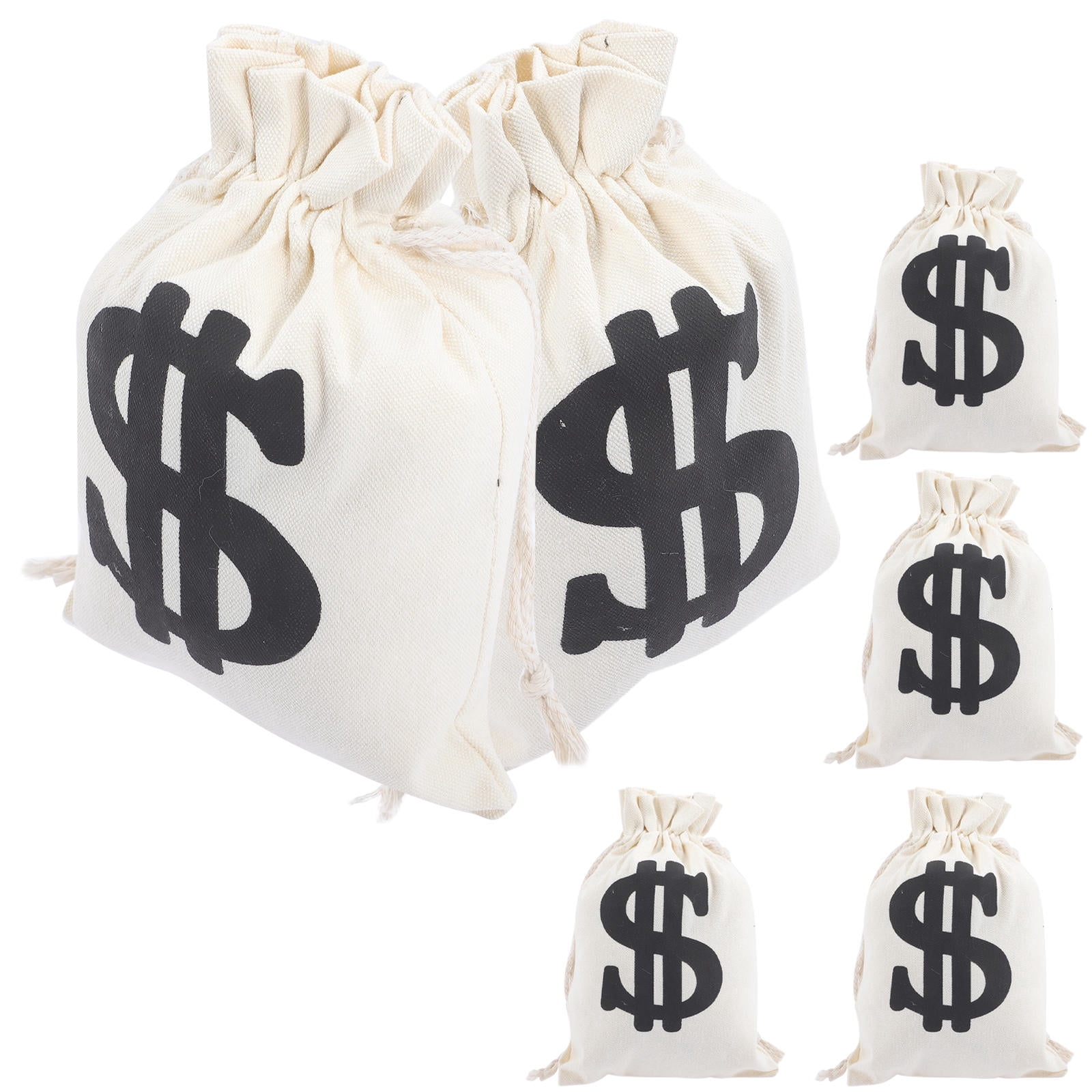 PAMINGONO 6Pcs Multi Color Money Drawstring Bags for Birthday Party ...