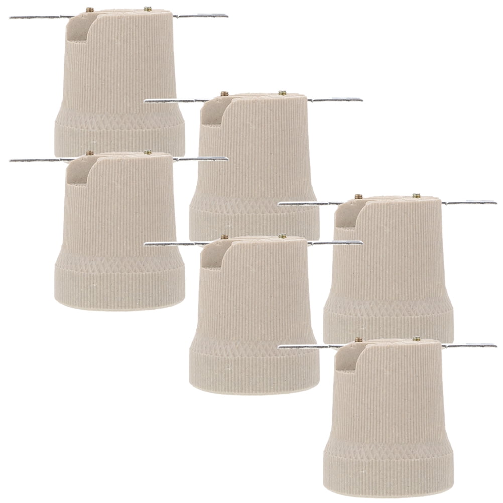 PAMINGONO 6Pcs Porcelain Light Socket Diy Lighting Fixtures in Garage ...
