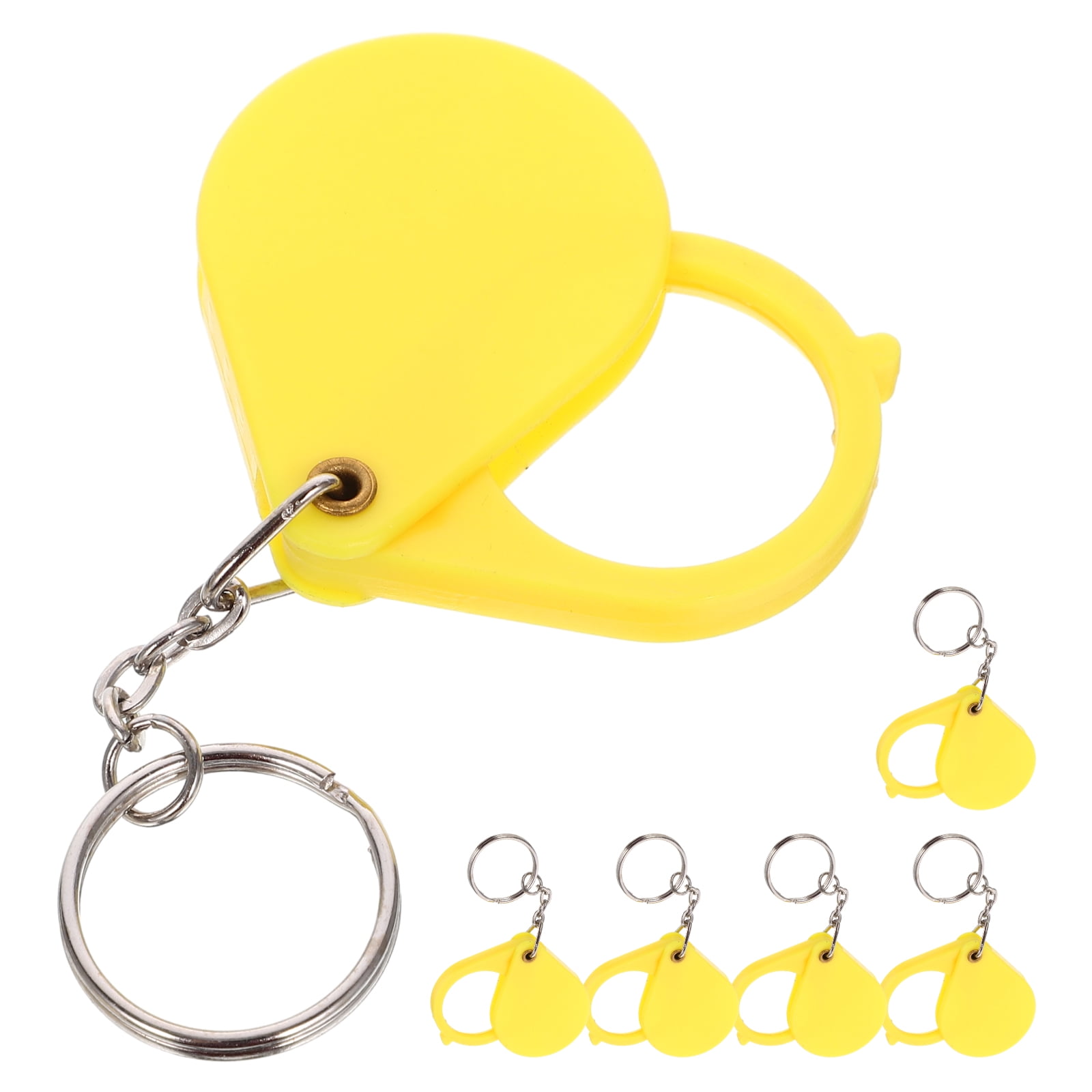 PAMINGONO 6Pcs Portable Handheld Magnifier Keychain Accessory Classic ...