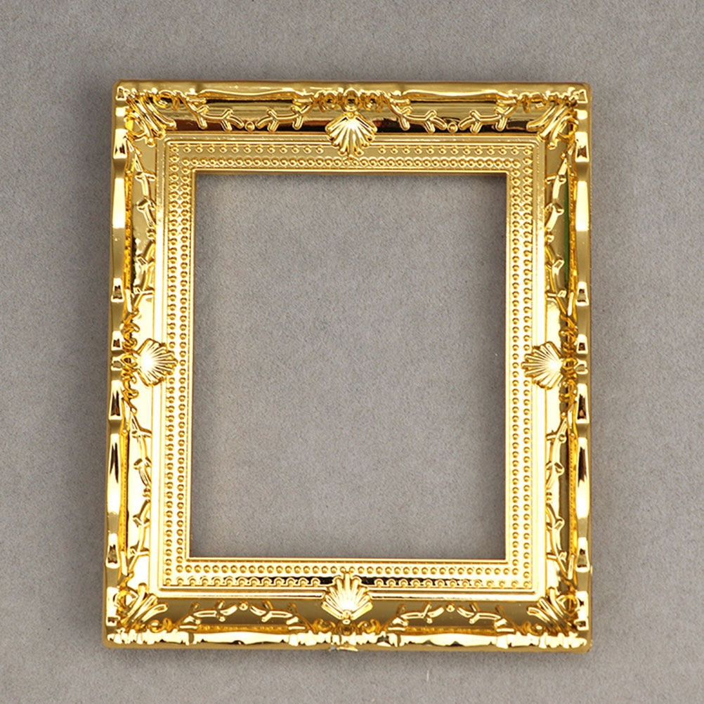 PAMINGONO 6Pcs Tiny Picture Frame Golden Rectangular for Children's ...