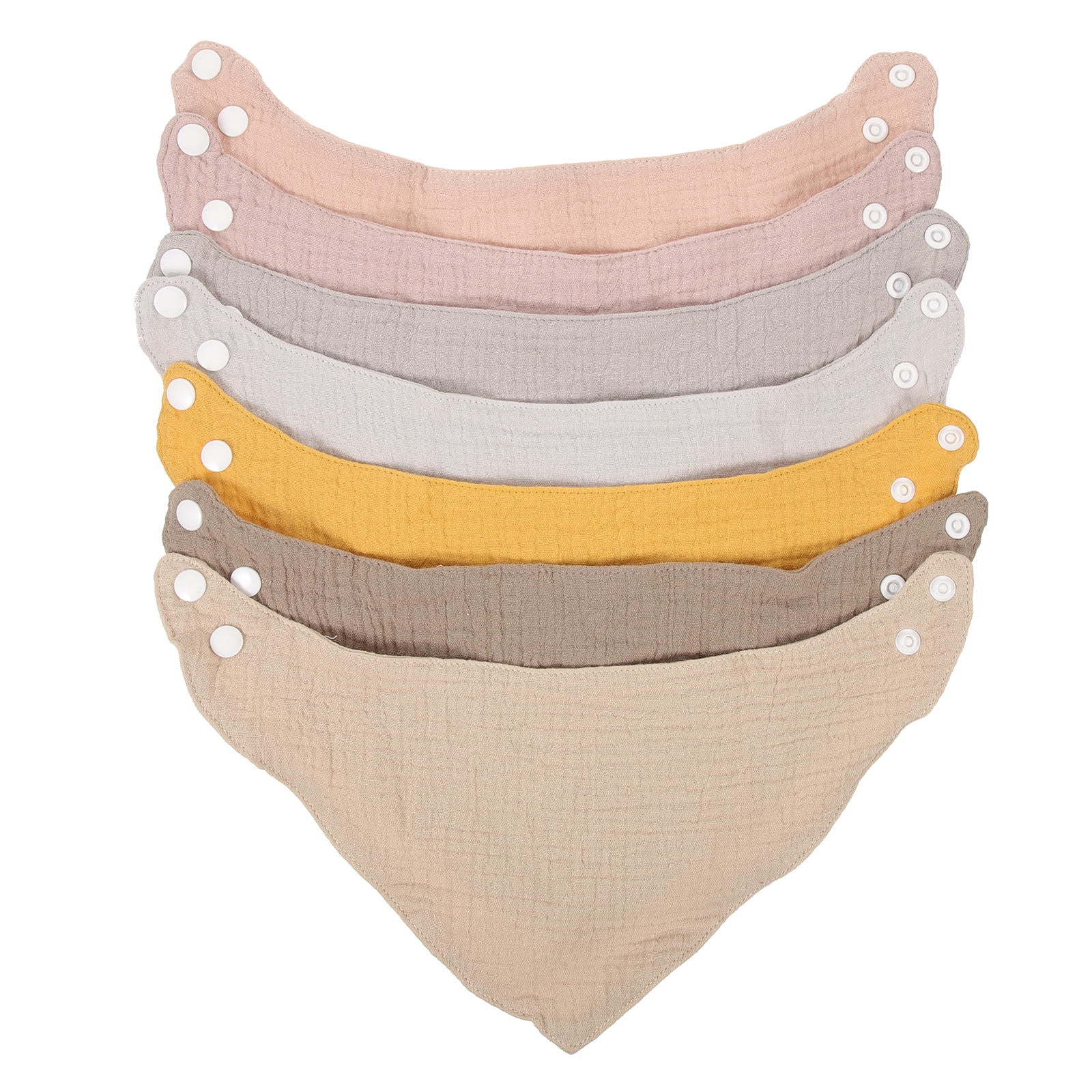 PAMINGONO 7Pcs Unisex Small Bibs for Infants and Toddlers in Assorted ...