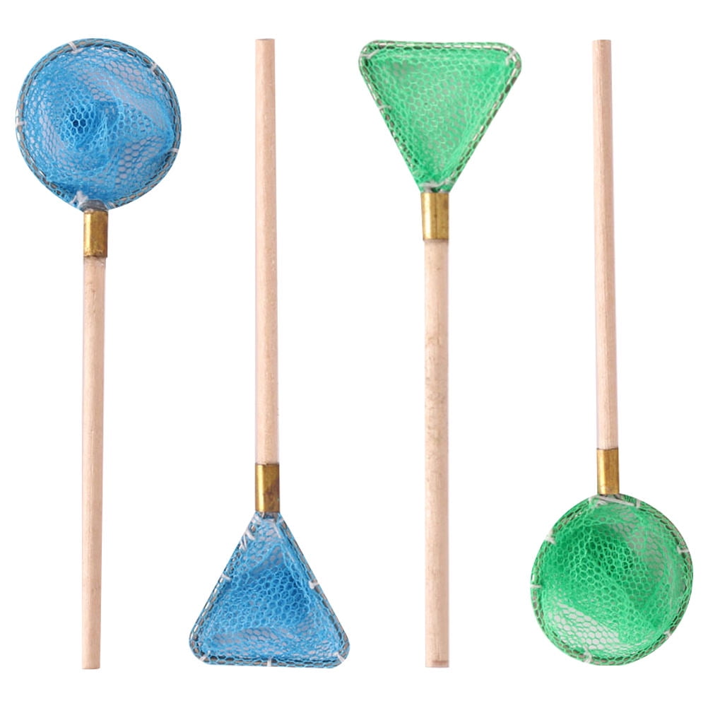 PAMINGONO Fish Accessory Blue Metal 4Pcs Miniature Design Decorative ...