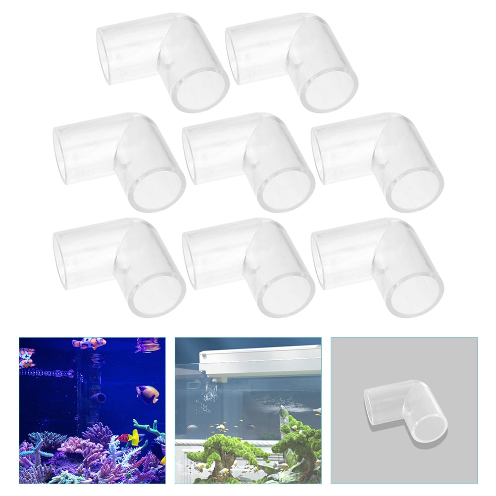 PAMINGONO 8Pcs Acrylic Elbow Pipe Connectors for Water Transportation 1 ...