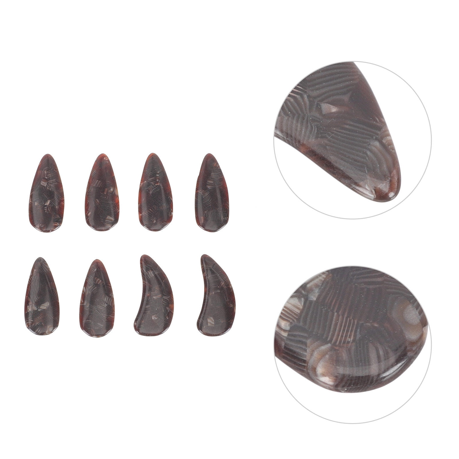 PAMINGONO 8Pcs Guzheng Practice Nails Composite Material Assorted Color ...