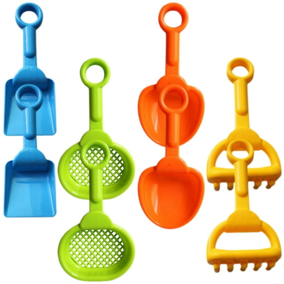 PAMINGONO 8Pcs Kids Digging Toys Beach Toy Assorted Color Plastic ...