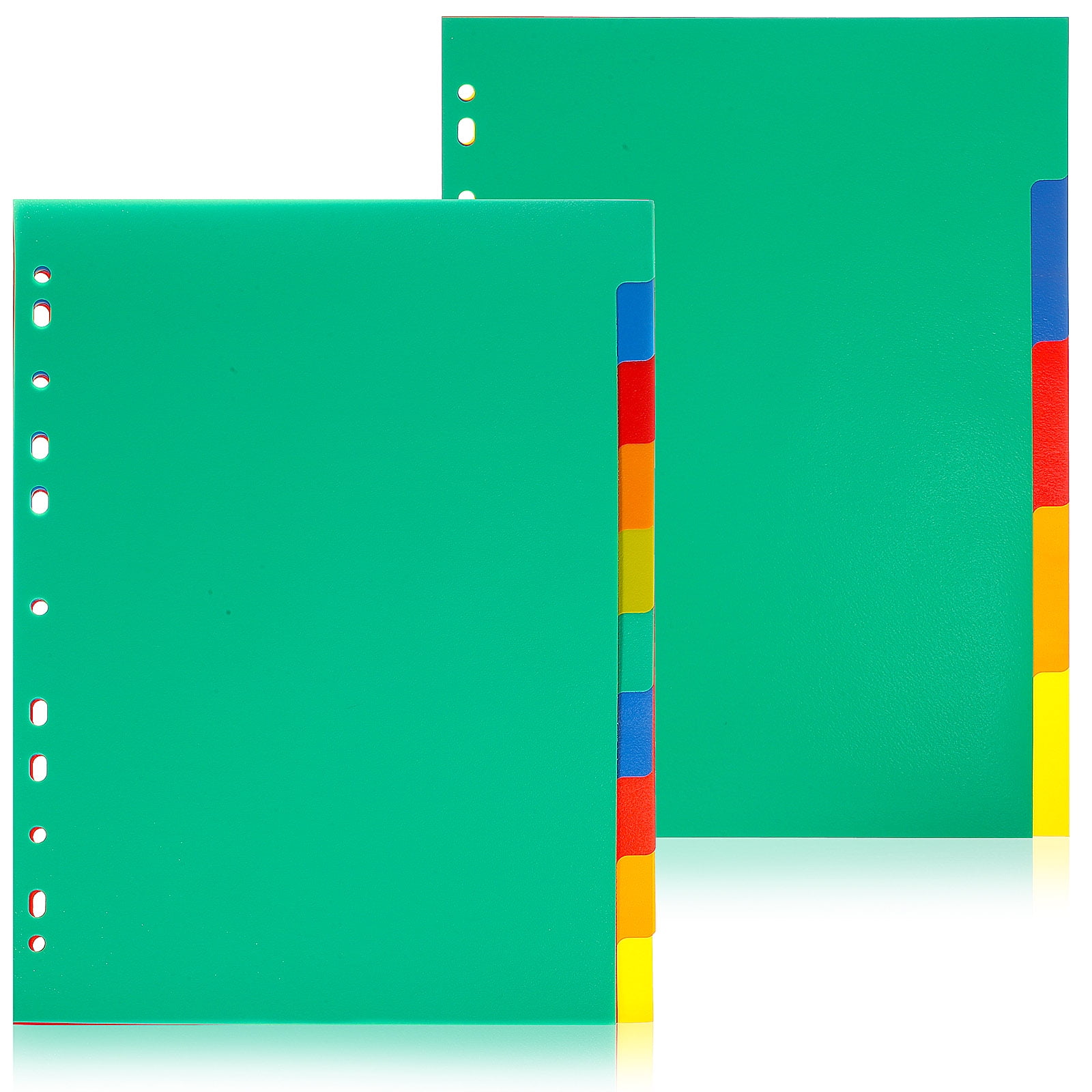PAMINGONO 8Pcs Rectangular Assorted Color Binder Dividers With Tabs For ...