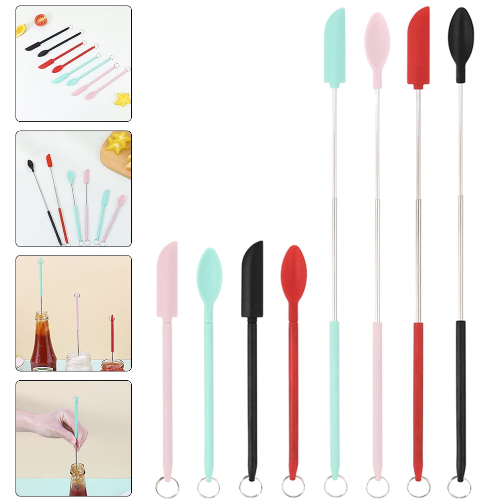 PAMINGONO 8Pcs Stainless Steel Jam Spreaders Assorted Color Rounded ...