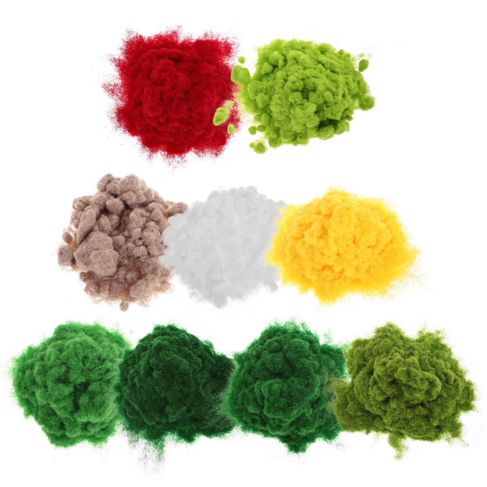 PAMINGONO 9Pcs Mini Static Grass Powder for Model Makers in Deep Green ...