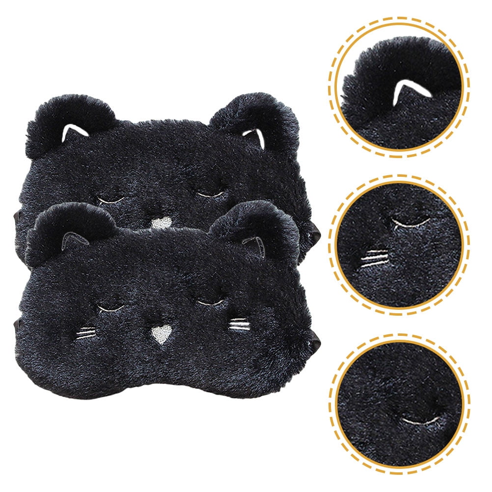 PAMINGONO Adjustable Sleeping Mask 2Pcs in Black for Light Blocking and ...