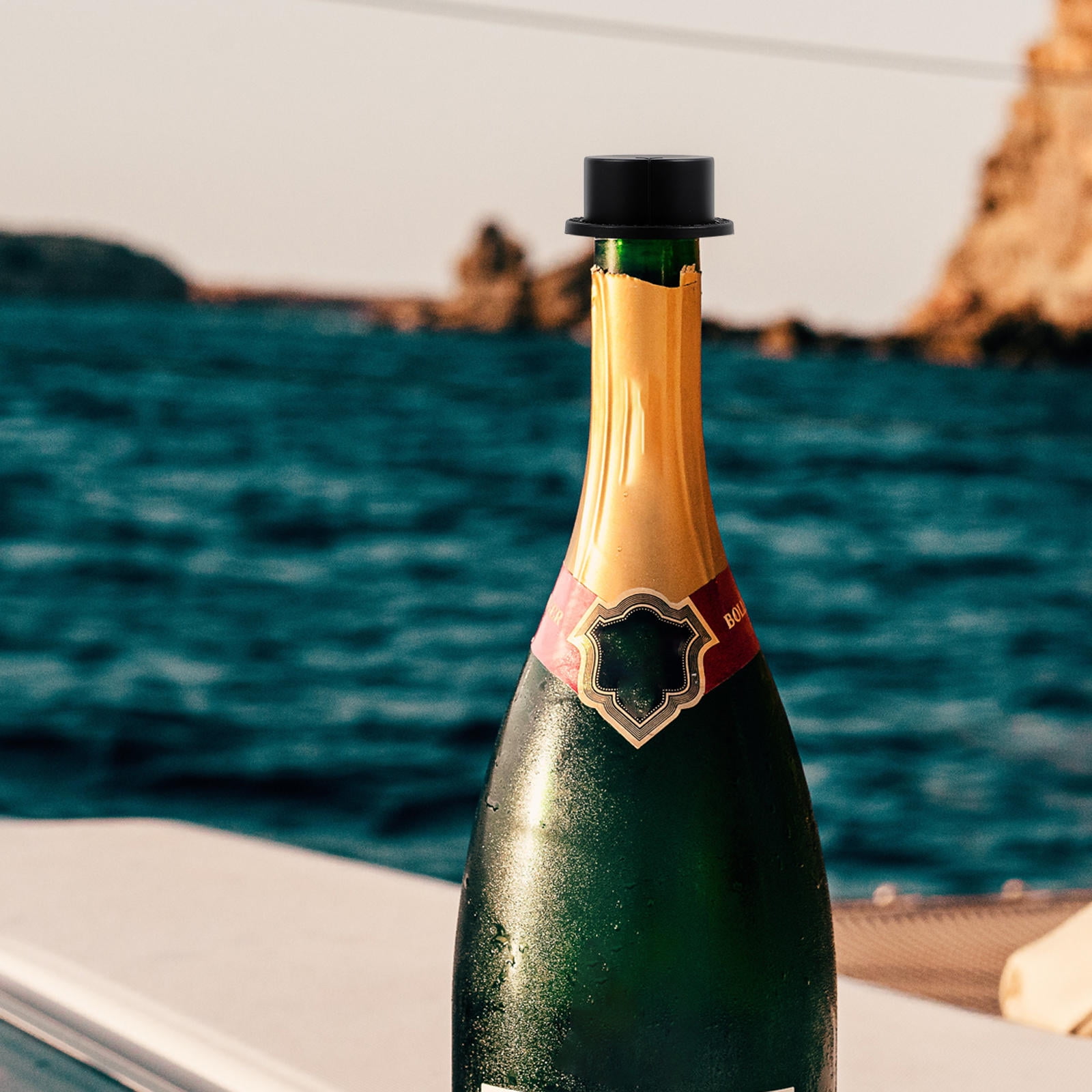 PAMINGONO Black Carbonated Drink Stopper for Beer Bottle Sealing and ...