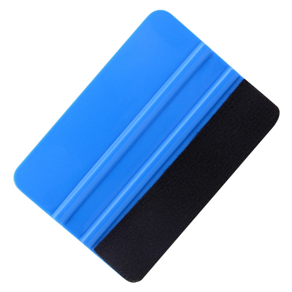 PAMINGONO Blue Car Window Film Scraper with Felt Edge for Removing ...
