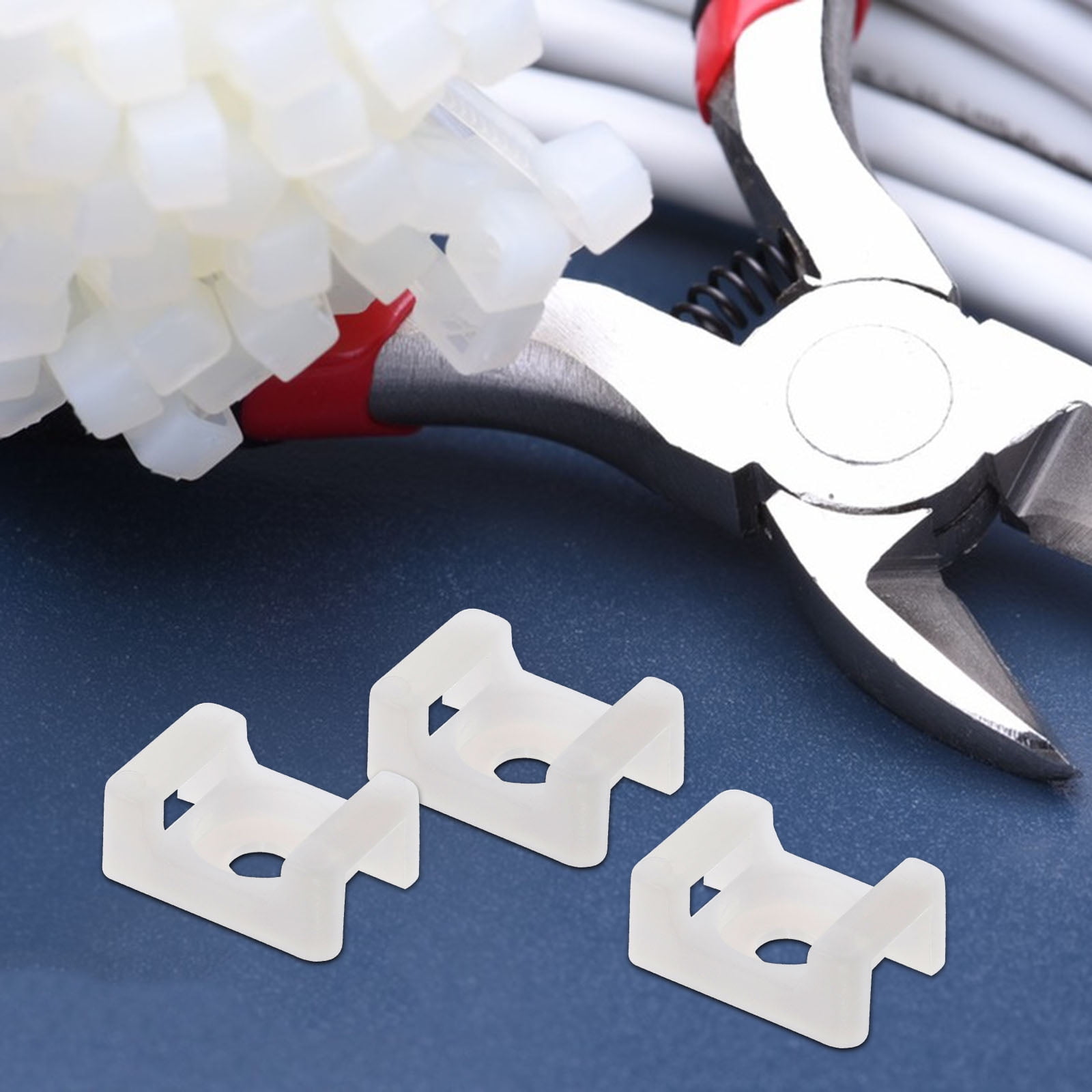 PAMINGONO Cable Zip Ties Management 500Pcs Type Cable Tie Mounts Abs ...