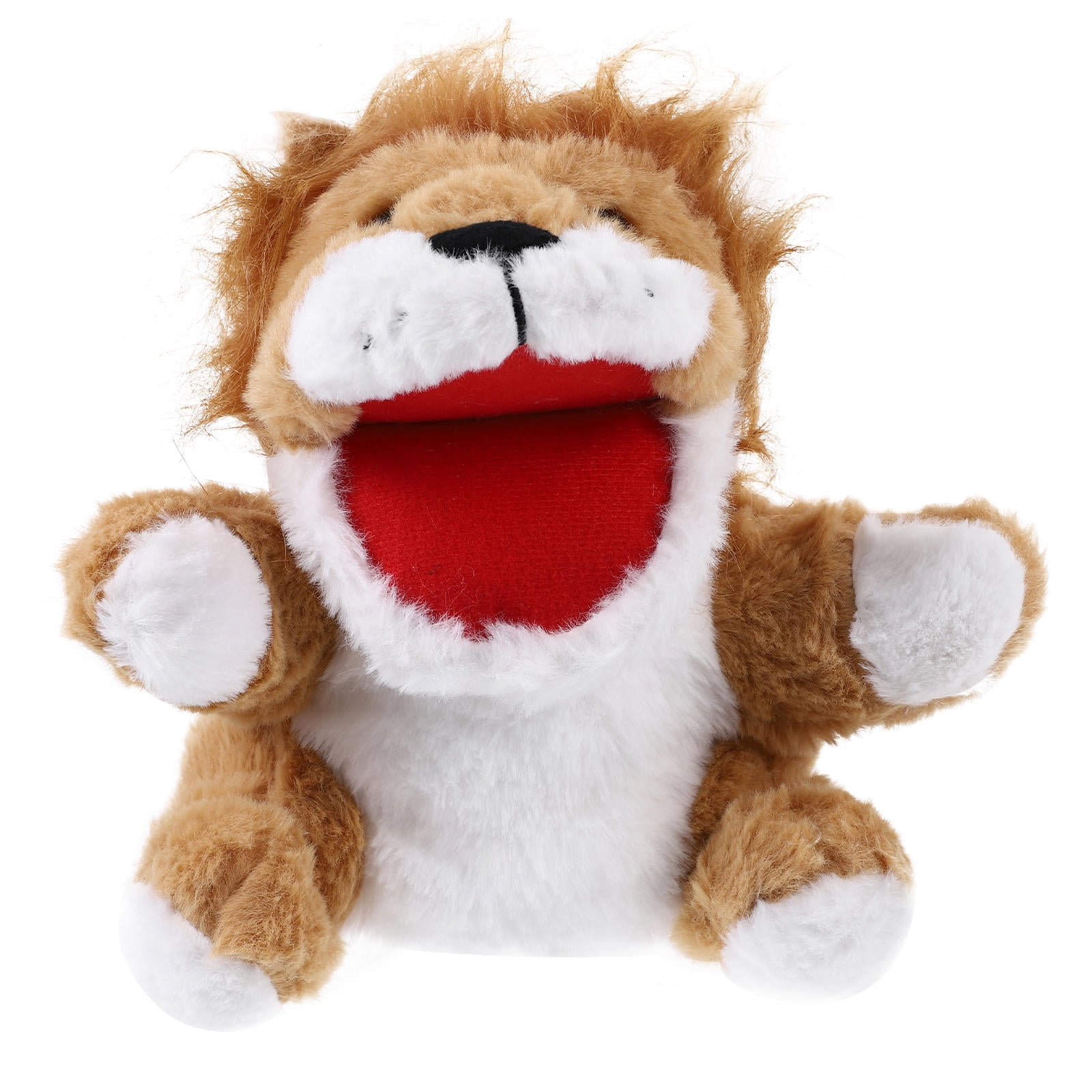 PAMINGONO Cartoon Animal Hand Puppet 1Set Plush Lion For Family ...