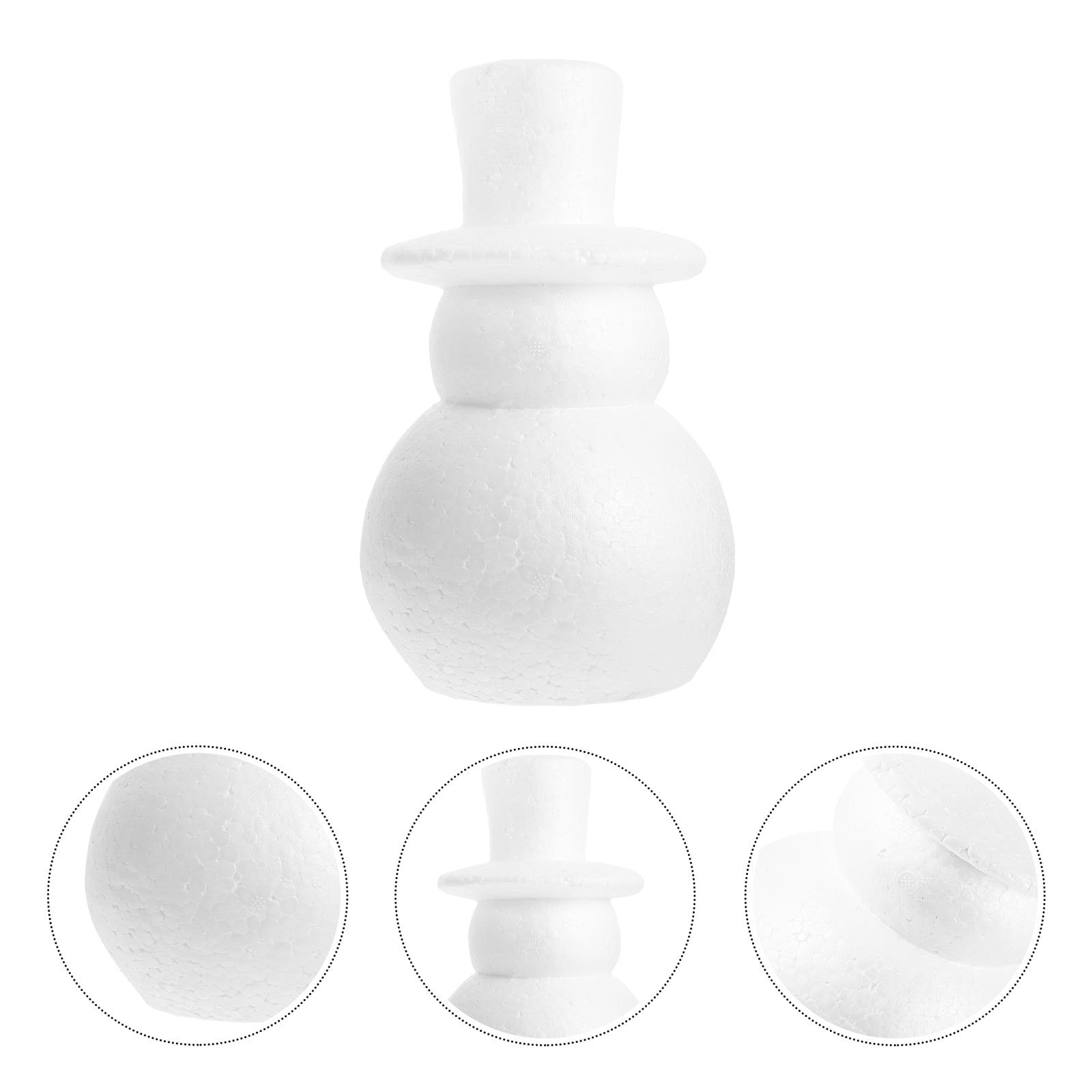 PAMINGONO Christmas Decor Snowman Shape Models Polystyrene Foam All ...