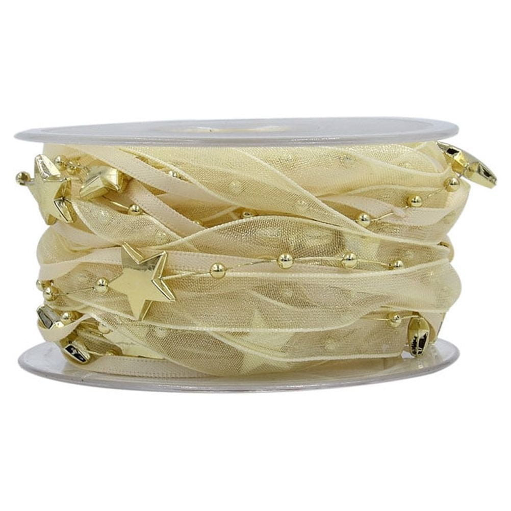 PAMINGONO Christmas Ribbon Thin Decorative Ribbed Band with Shape for ...