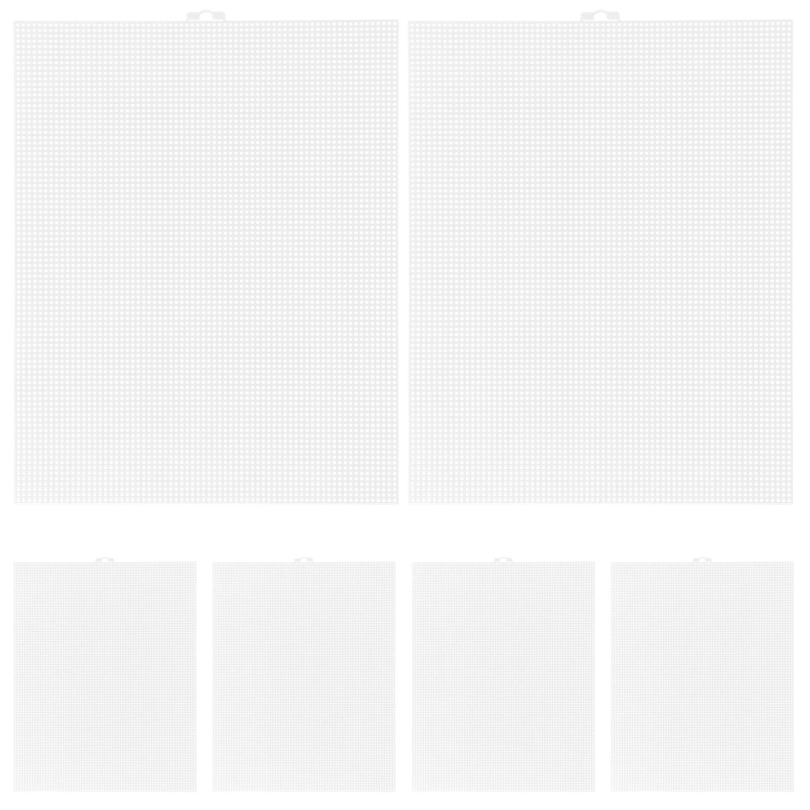PAMINGONO Clear Canvas 6Pcs Plastic Mesh Sheets For Embroidery And ...